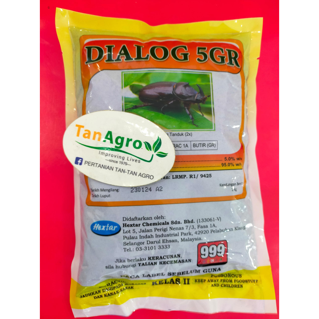 👉🏻ORIGINAL👈🏻 Hextar Insecticide/ Racun serangga Dialog 5GR (A.i ...