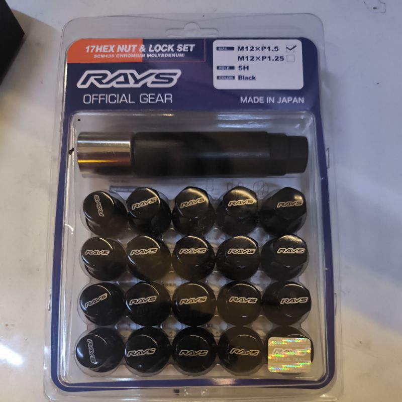 NEW NUT RAYS 17HEX NUT & LOCK SET M12X1.5 MADE IN JAPAN | Shopee Malaysia