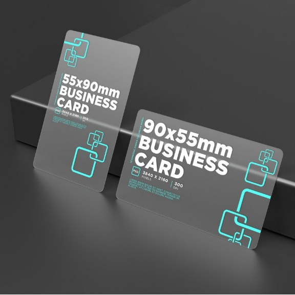 Frosted Plastic Name Card | Semi-Transparent Business Card | 0.4mm PV ...