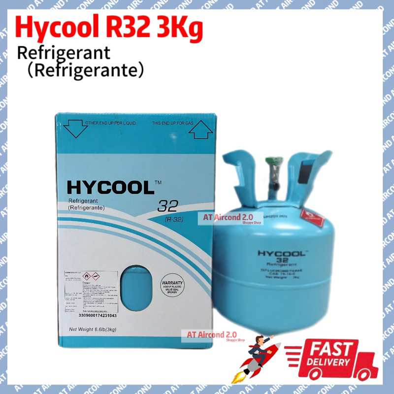 Hycool/Iceloong R32 3KG REFRIGERANT GAS R32 6.6lb(3KG) | Shopee Malaysia