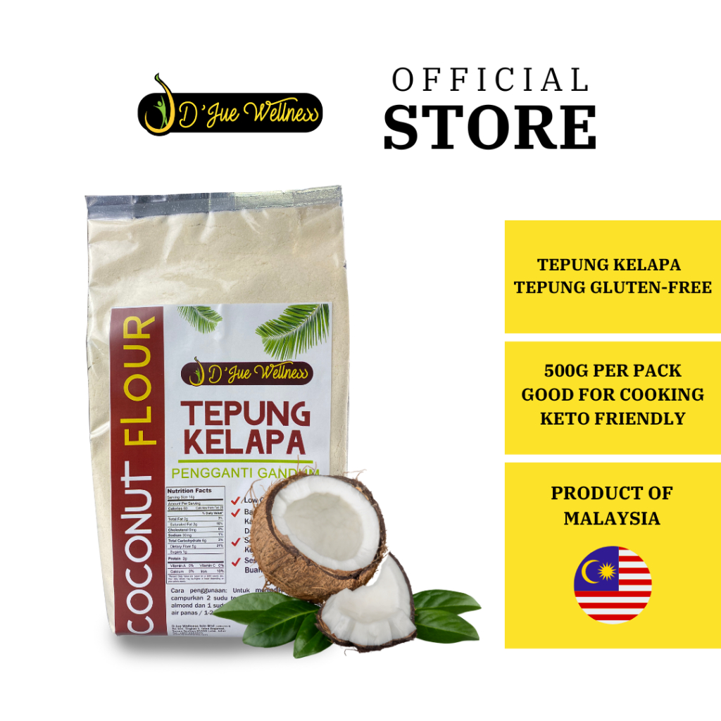 TEPUNG KELAPA Dr Jue (Djue wellness) - Premium coconut flour Keto ...