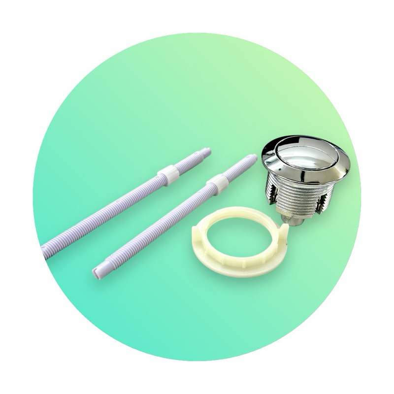 Dual Push Button Chrome (WC Cistern ) | Shopee Malaysia