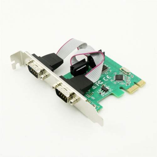 SLPE1707B PCIe 2 Serial Port Card RS232 CH382L dw-txb063 9-pin 2 Serial ...
