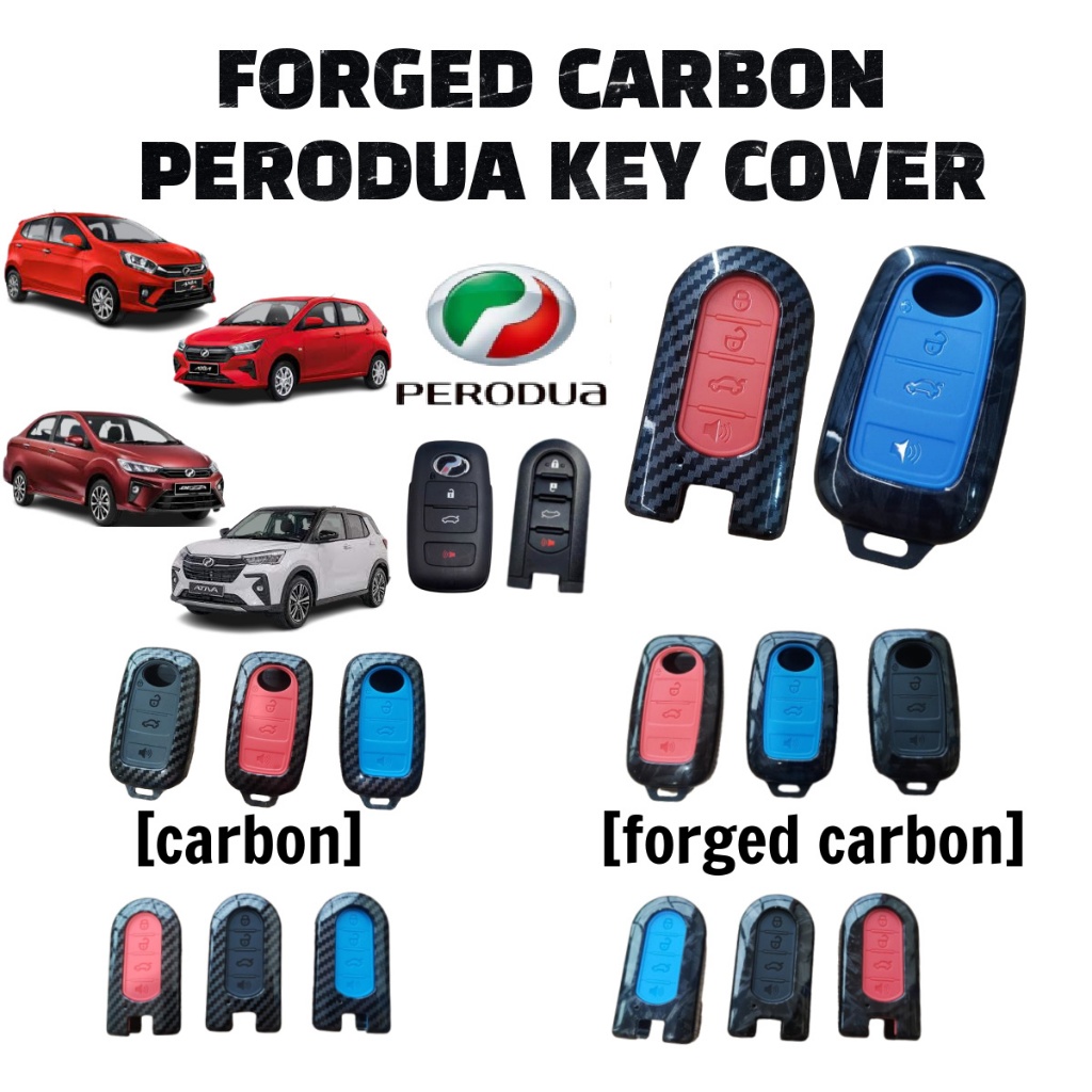 [NEW] FORGED CARBON Perodua AXIA 2023 BEZZA ALZA ARUZ ATIVA VIVA MYVI ...