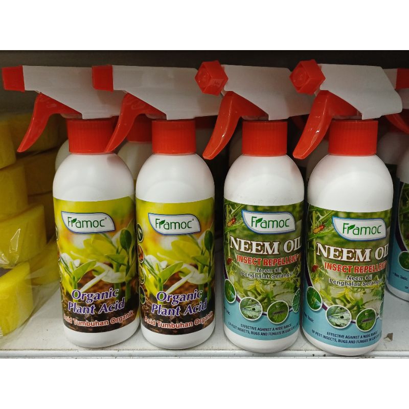 FRAMOC neem oil insect repellent & organic plan acid 320ml 1pcs ...