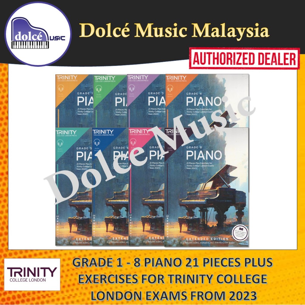 Trinity - Grade 1-8 Piano 21 Pieces Plus Exercises for Trinity College ...
