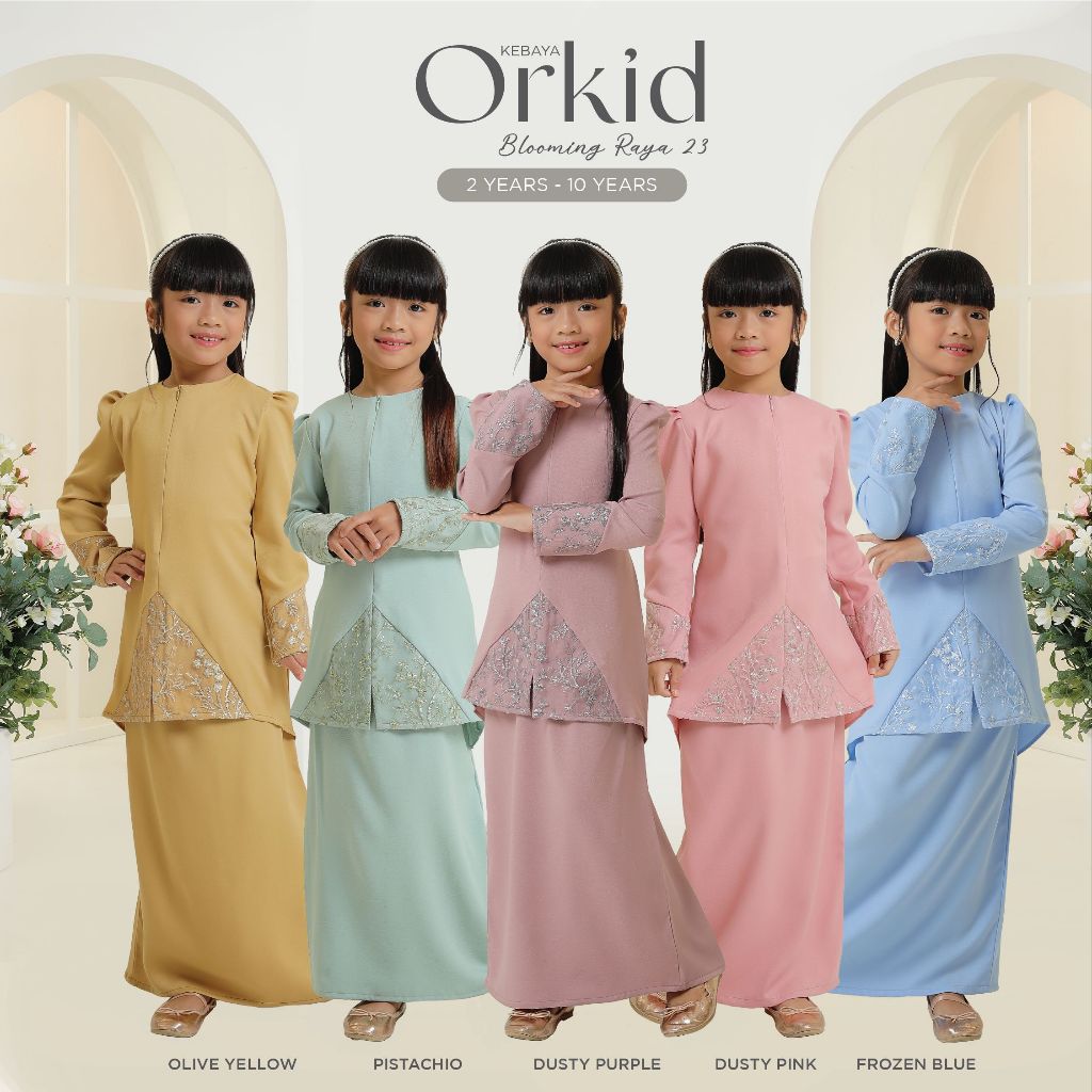 BAJU / DRESS/ KURUNG / MUSLIM / KANAK KANAK / BUDAK ORKID | Shopee Malaysia