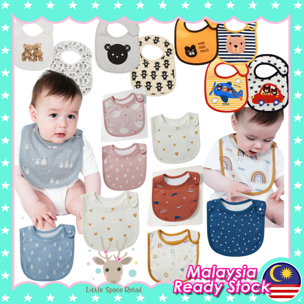 U Sharp Baby Bibs 2pcs / 3pcs per set | Toddler Feeding Bib | High ...