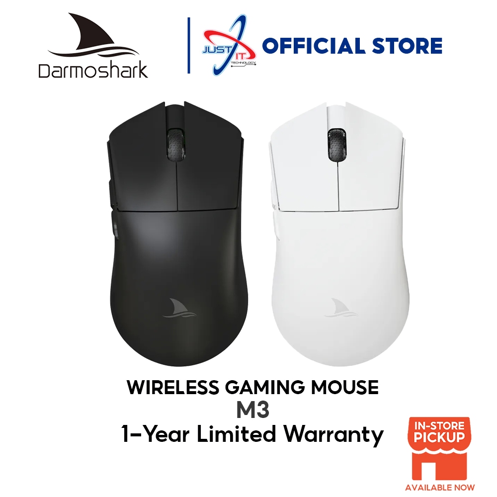 Darmoshark M3 Wireless Gaming Mouse - Black/White | Shopee Malaysia