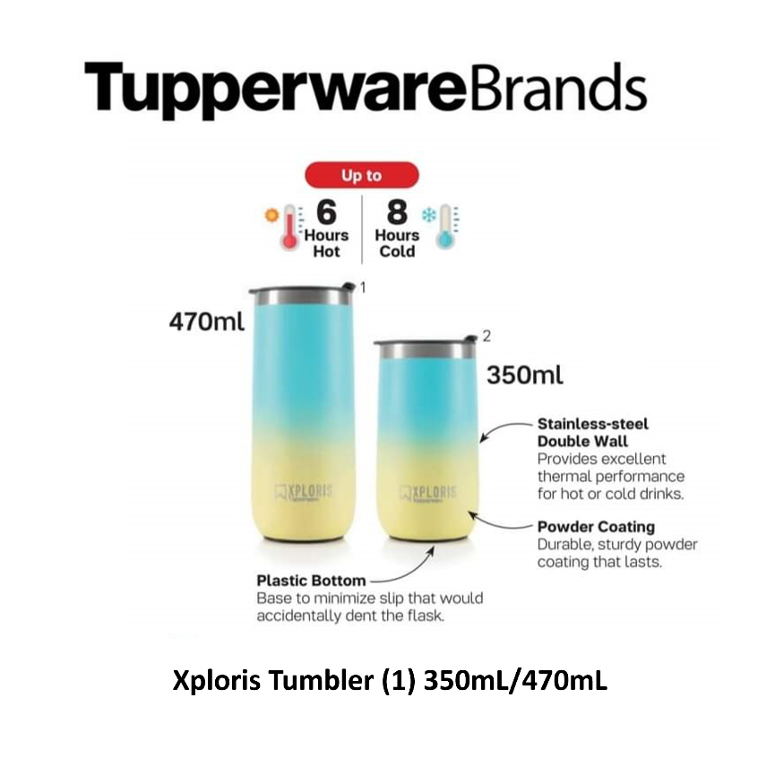 Xploris Tumbler (1) 350mL/470mL/450mL / Cool Warmine Flask With Straw ...