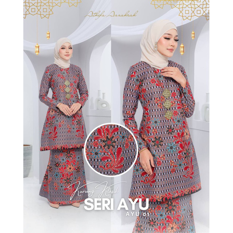 Kurung Klasik Seri Ayu (XS - 3XL) | Shopee Malaysia