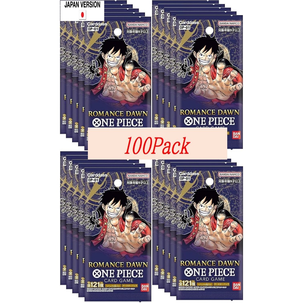 One Piece Card OP-01 ROMANCE DAWN 100 pack Bandai TCG Rare first ...