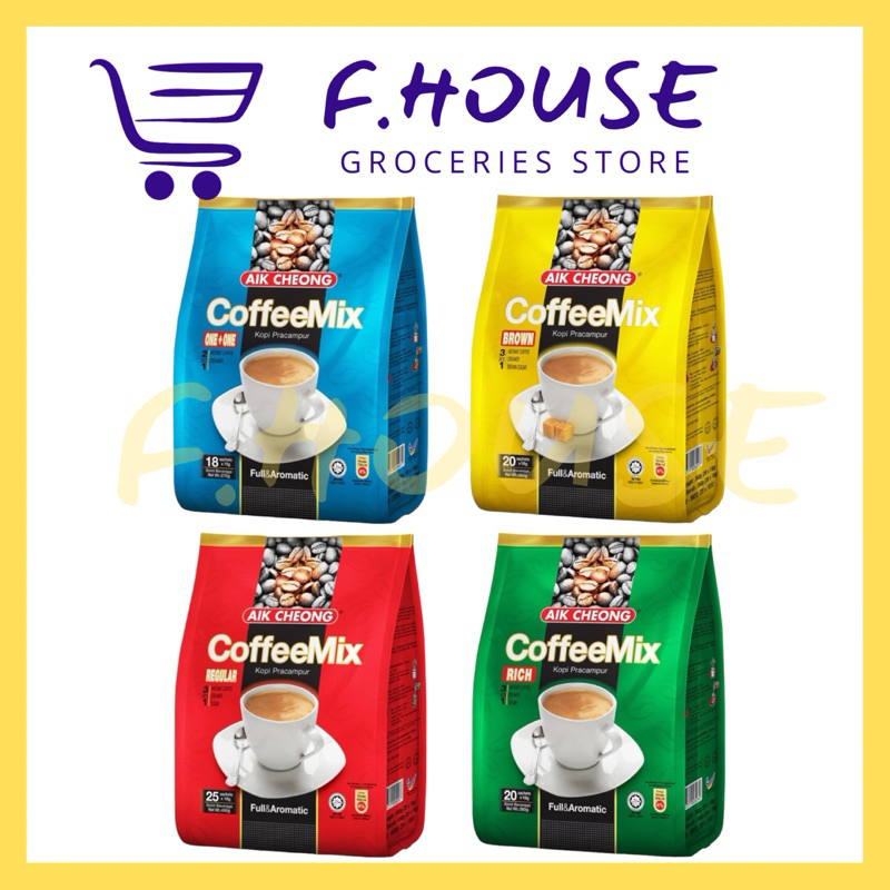 AIK CHEONG Coffee Mix 3in1 450g (15g/18g x 18’s/20’s/25’s) | Shopee Malaysia