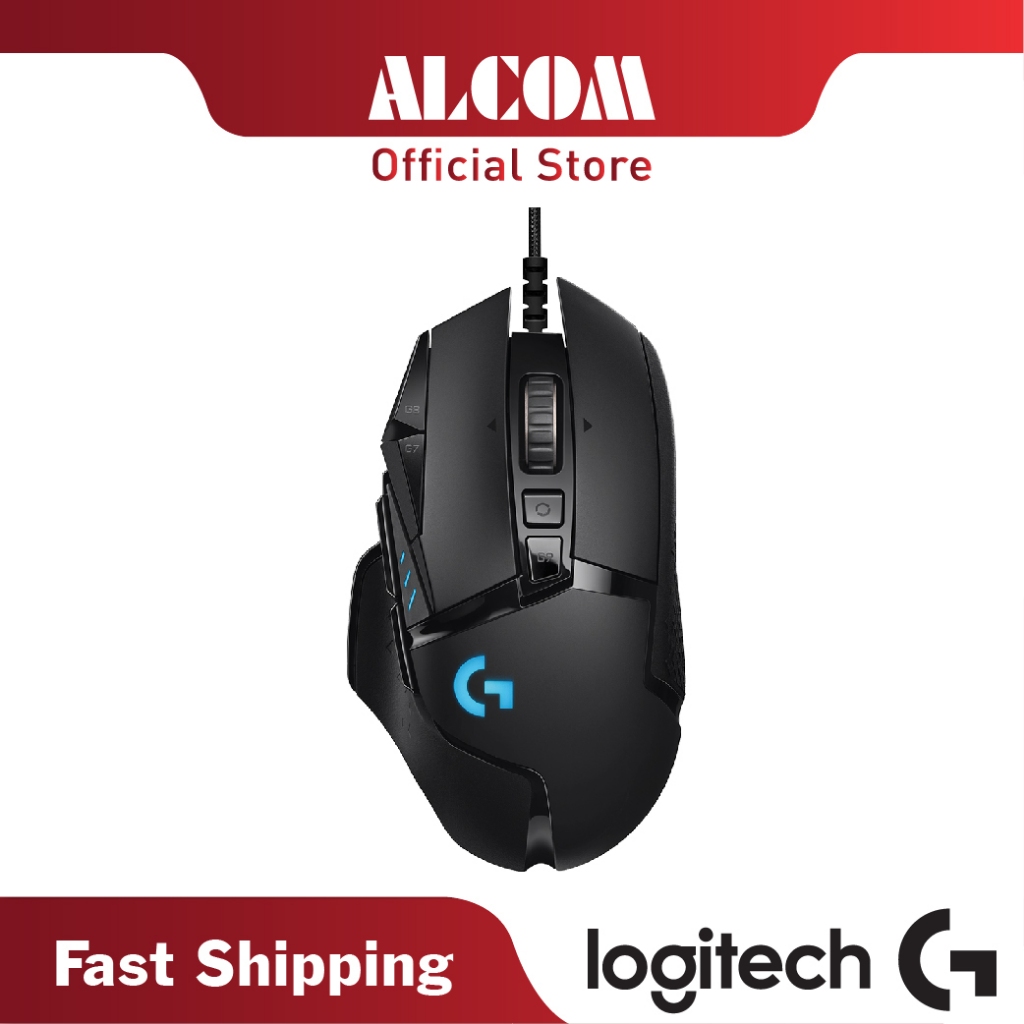 LOGITECH G502 HERO Wired Gaming Mouse with HERO 25K Sensor, 25,600 DPI ...