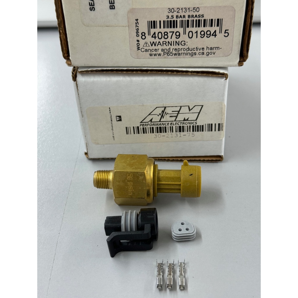 MAP SENSOR - AEM Brass Map Sensor 3.5 BAR / 50 PSI OR 5 BAR / 75 PSI ...