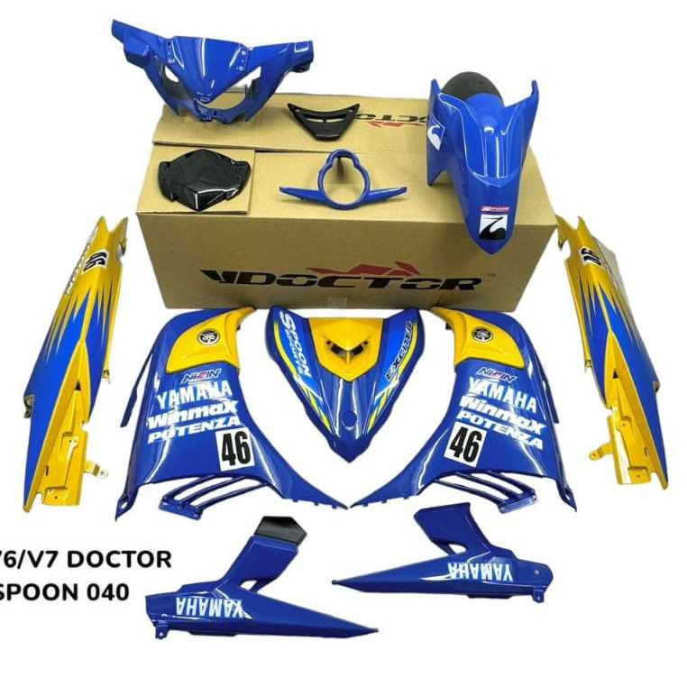 COVERSET YAMAHA 135LC V4 V5 V6 V7 HONDA SPOON DESIGN 2024 LC135 COVER ...