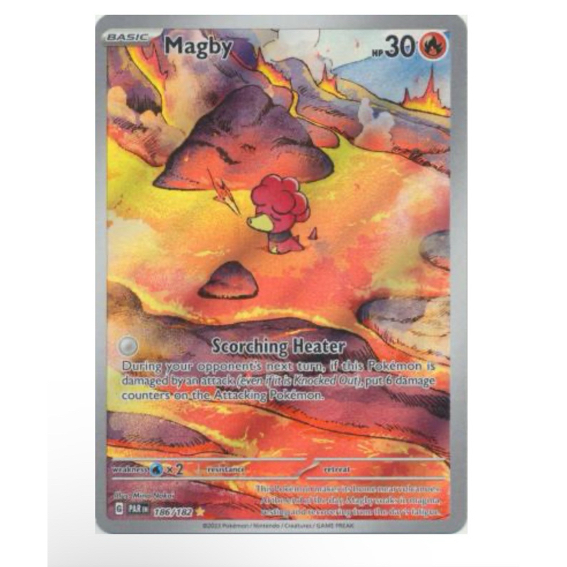 Pokemon TCG - Scarlet & Violet | Paradox Rift | Magby - 186/182 ...