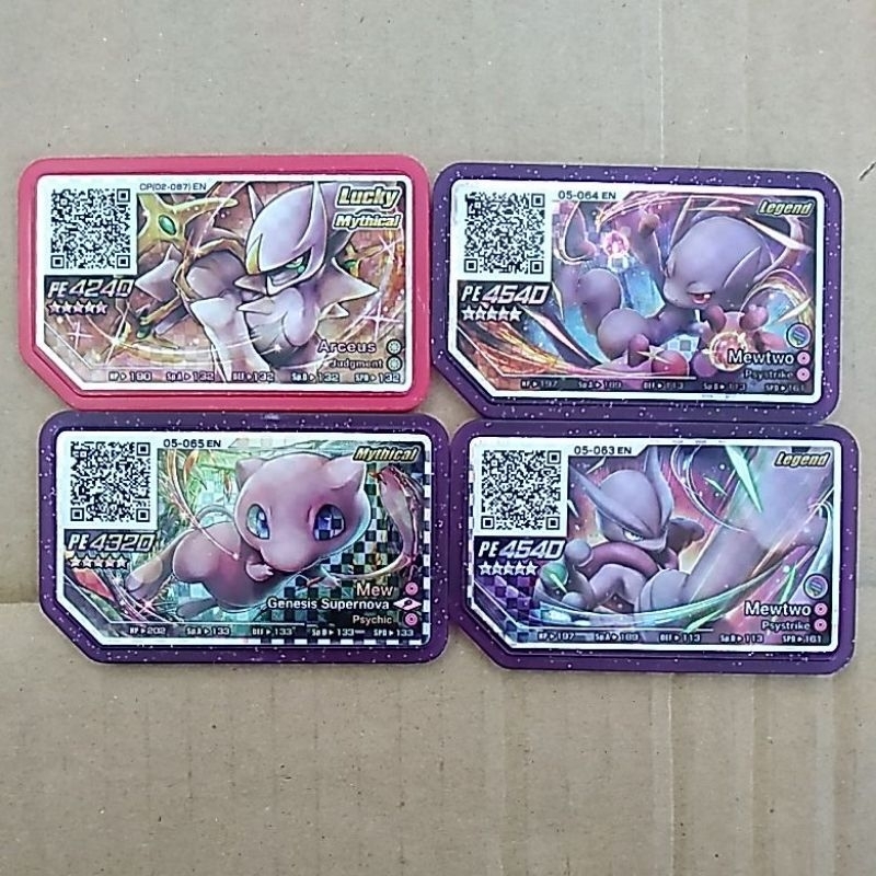 Pokemon Gaole 5star legend part 1 arceus/mewtwo/mewtwo/mew MY&SG ...