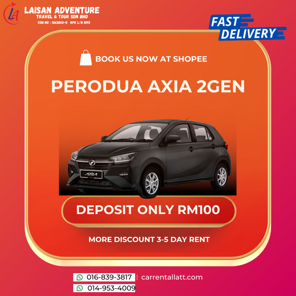AXIA 2 GEN KERETA SEWA/CAR RENTAL KK SABAH | Shopee Malaysia
