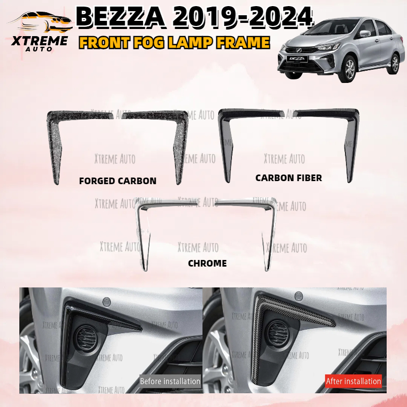 XTREME AUTO Perodua bezza 2019-2024 front fog lamp cover accessories ...