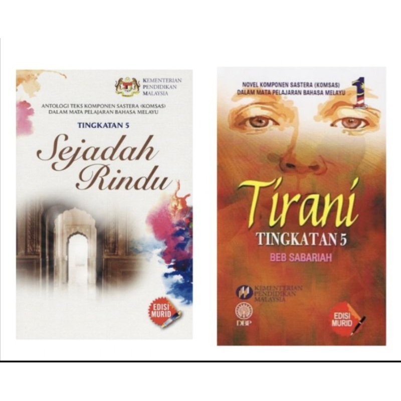 Tingkatan 5 Novel + Komsas SPM Bundle ( Novel Tirani + Komsas Sejadah ...
