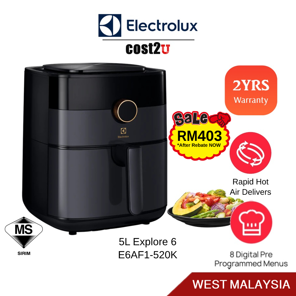 Electrolux 5L UltimateTaste 500 Digital Air Fryer | E6AF1-520K (Air ...