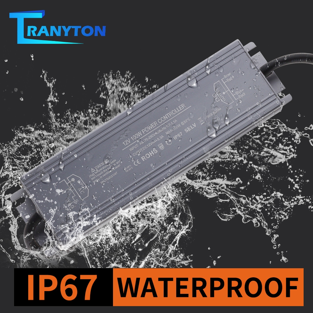 LED Driver DC12V 24V IP67 Waterproof Lighting Transformers for Outdoor Light 12V Power Supply ...