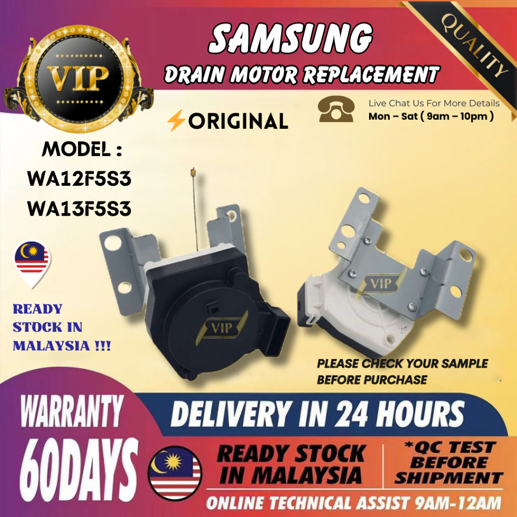 (ORIGINAL FACTORY) WA12F5S3 / WA13F5S3 Samsung Washing Machine drain ...