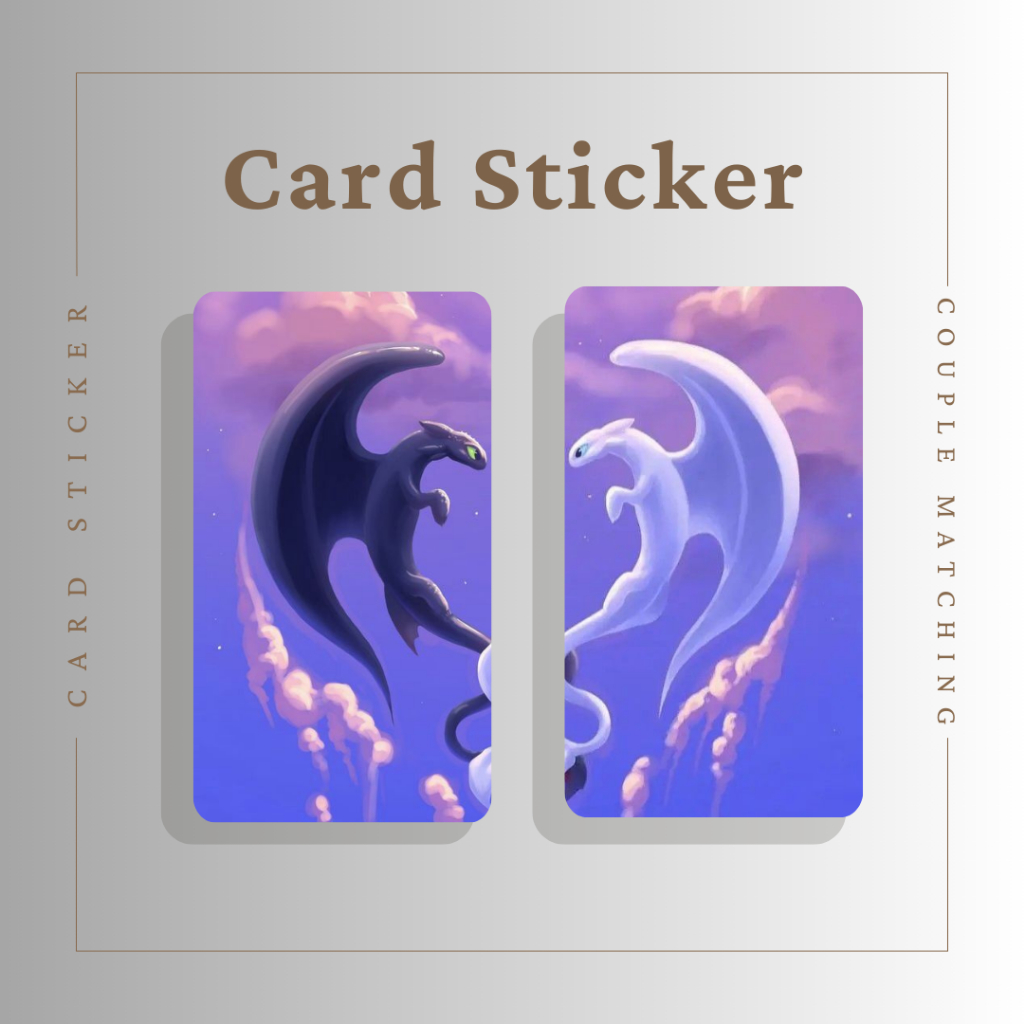 COUPLE MATCHING SERIES 2 CARD STICKER - TNG CARD / NFC CARD / ATM CARD ...