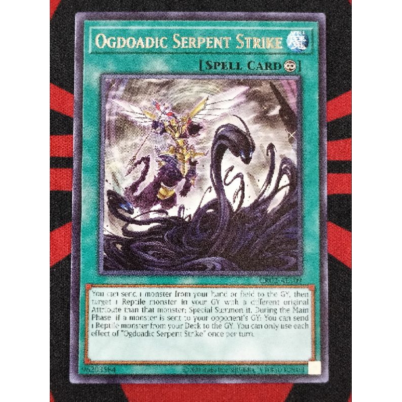 YUGIOH KONAMI CR02-AE109 Ogdoadic Serpent Strike (Rare) | Shopee Malaysia