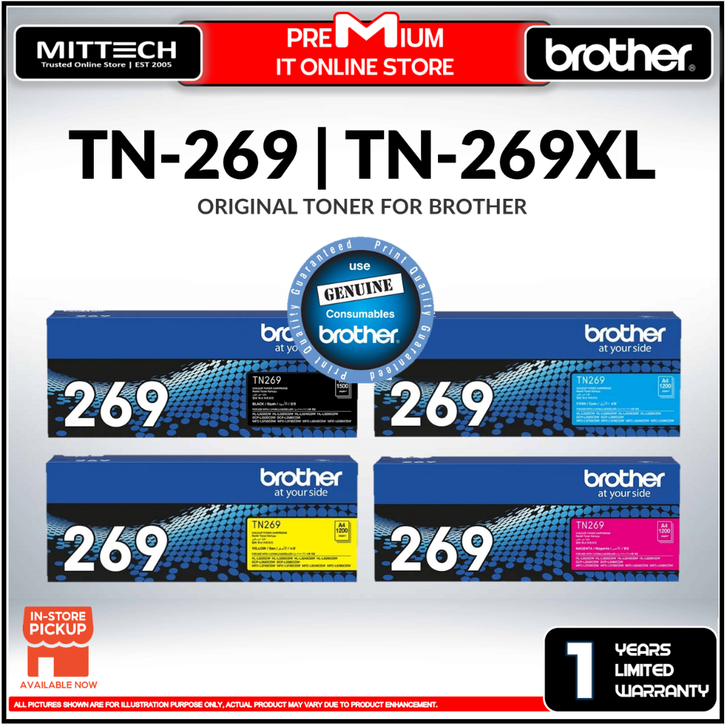 Brother Original Genuine TN-269 DR-269CL For HL-L3240CDW DCP-L3560CDW ...