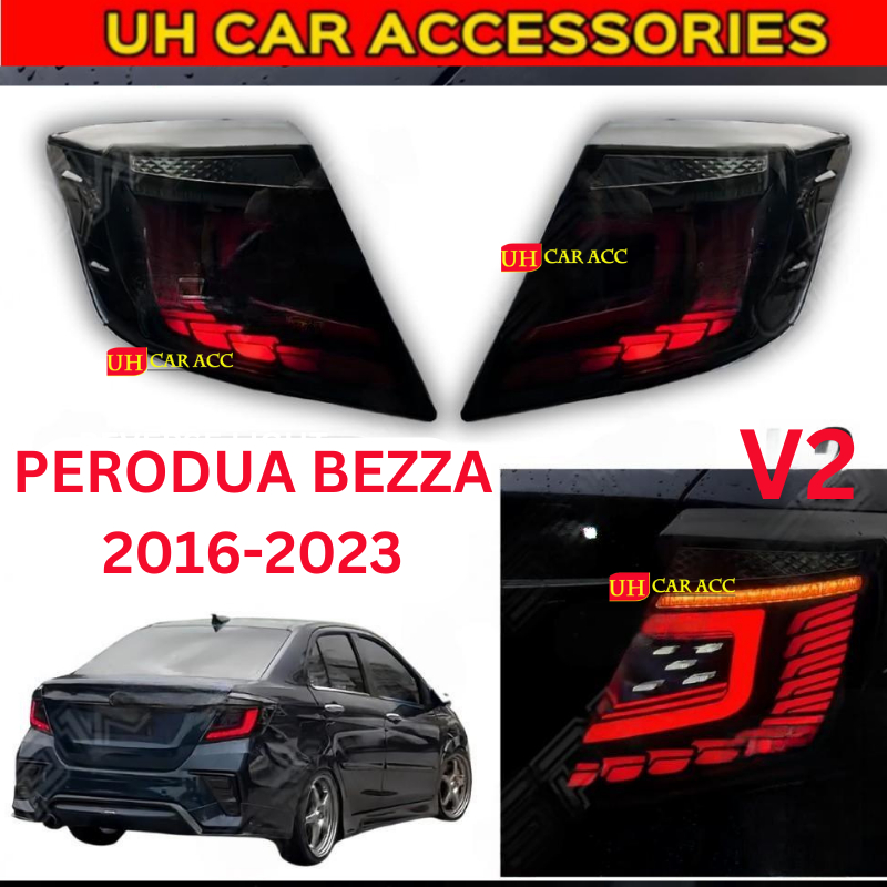 PERODUA BEZZA (2016-2023) V2 DRAGON SCALE TAILLAMP TAIL LIGHT LED BRAKE ...