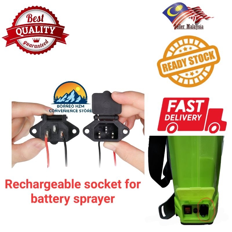 Rechargeable socket for battery sprayer charger soet pump sprayer ...