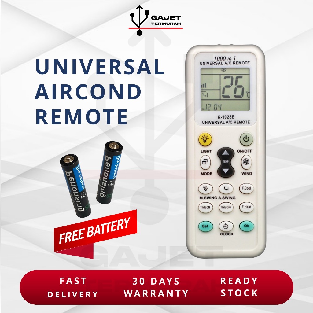 Alat Kawalan Jauh Universal Aircond Remote Control 100%Original ...