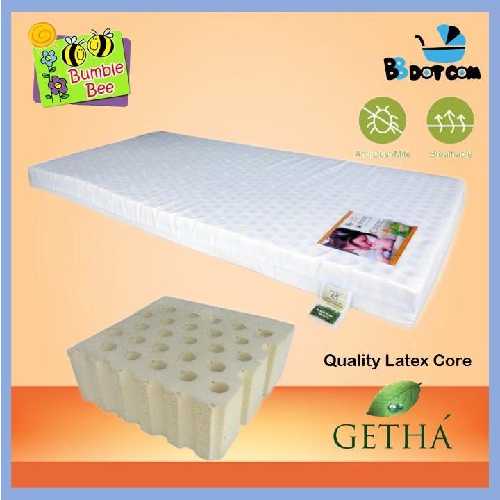 Bumble Bee Natural Latex Playpen / Baby Cot Mattress With Getha Core ...
