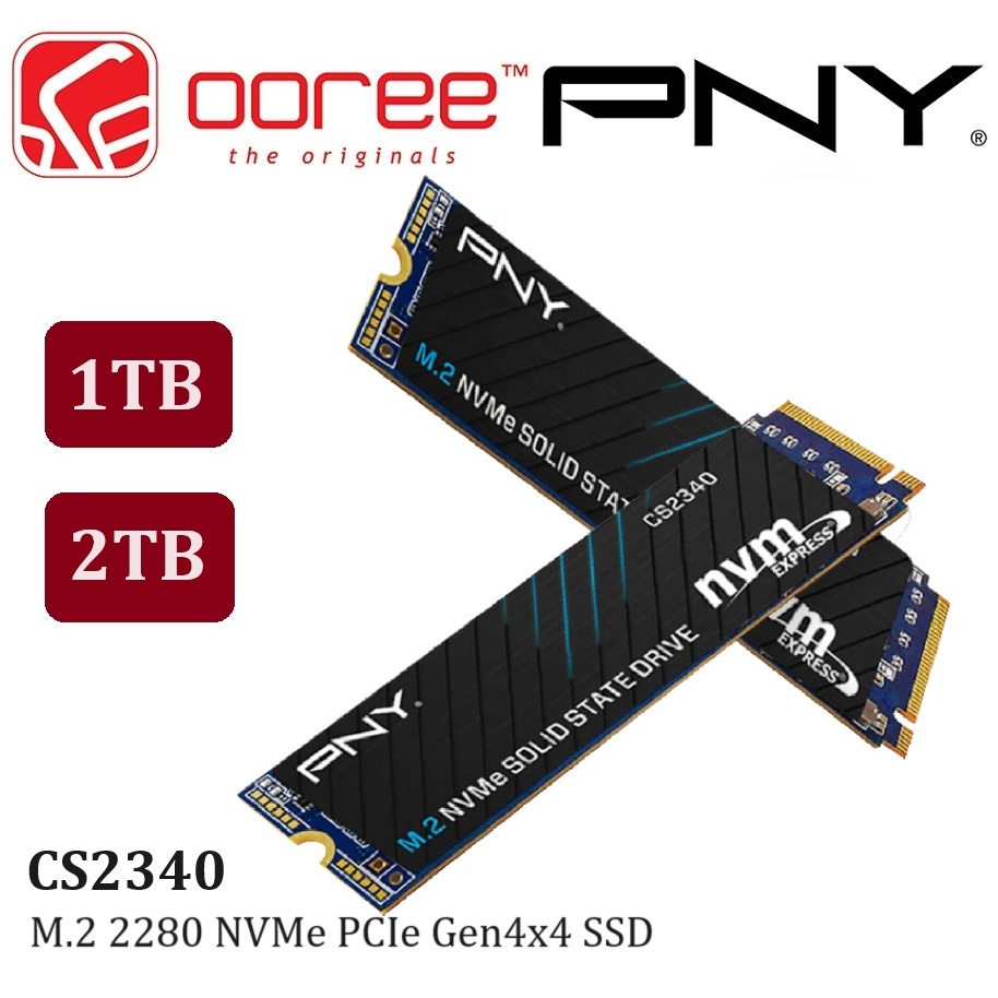 PNY CS2340 M.2 2280 NVME PCIE GEN4X4 SSD INTERNAL SOLID STATE DRIVE 3D NANO FLASH MEMORY - 1TB ...