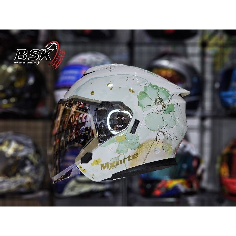 Original Mxnrte Lotus Open Face Helmet | Shopee Malaysia