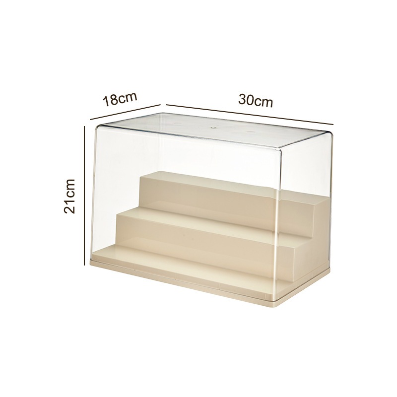 Locaupin Clear Plastic Storage Display Case, Ladder Design Model ...