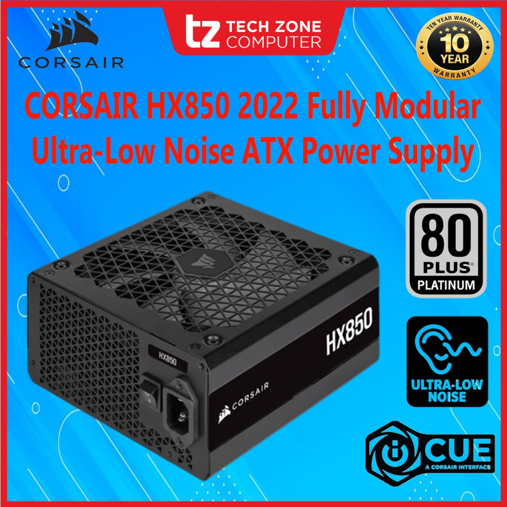 CORSAIR HX850 2022 Fully Modular Ultra-Low Noise ATX Power Supply CP-9020213-UK | Shopee Malaysia