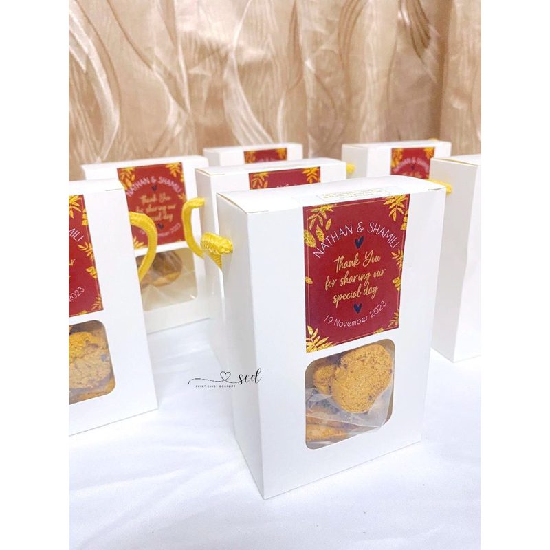 Doorgift Murah Cookies Chocolate Chips - PAKEJ ECO BOX | Shopee Malaysia