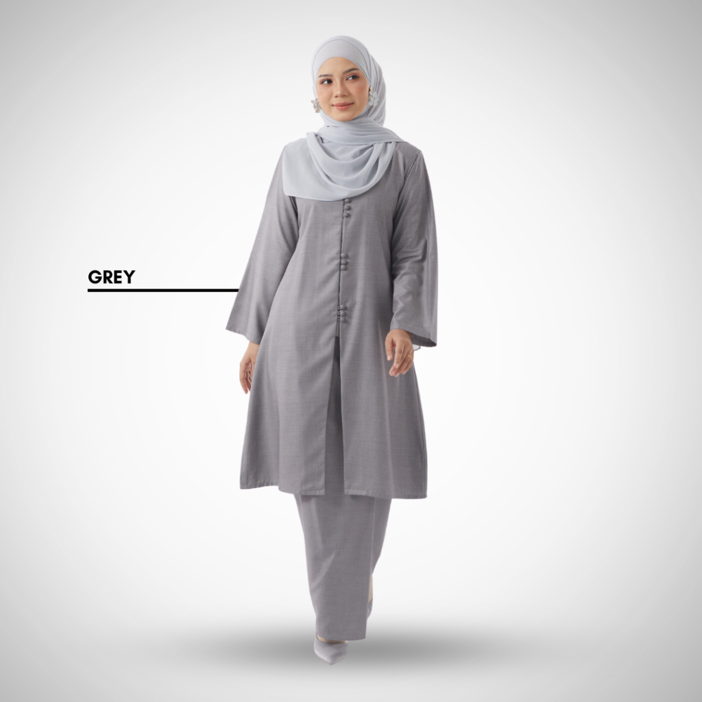 INHANNA Kamelia Textured Baju Kebaya Modern | Shopee Malaysia
