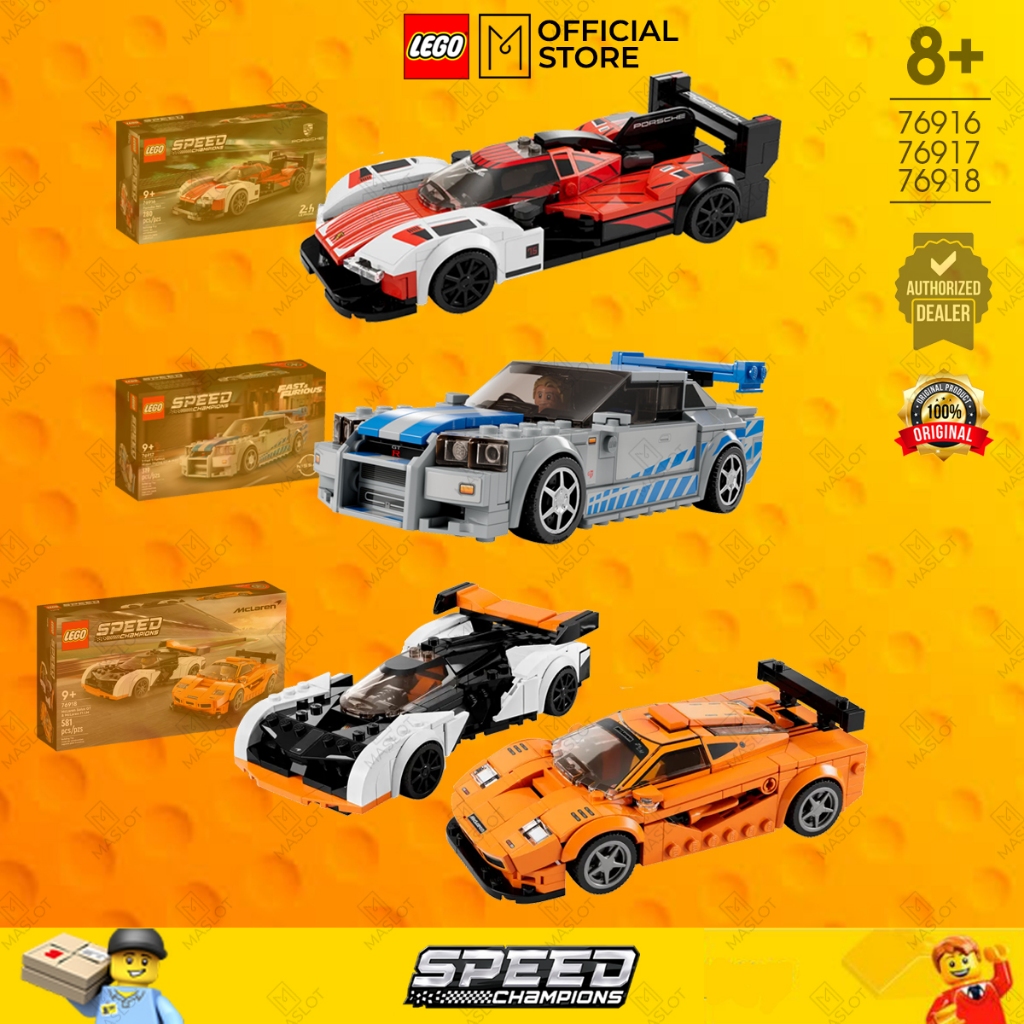 LEGO SPEED Porsche 963 76916 | 2 Fast 2 Furious Nissan Skyline GT-R ...