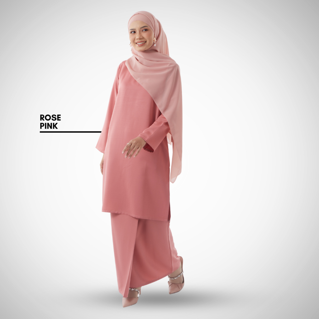 INHANNA BASIC Tihani Plain Slit Baju Kurung Longgar | Shopee Malaysia