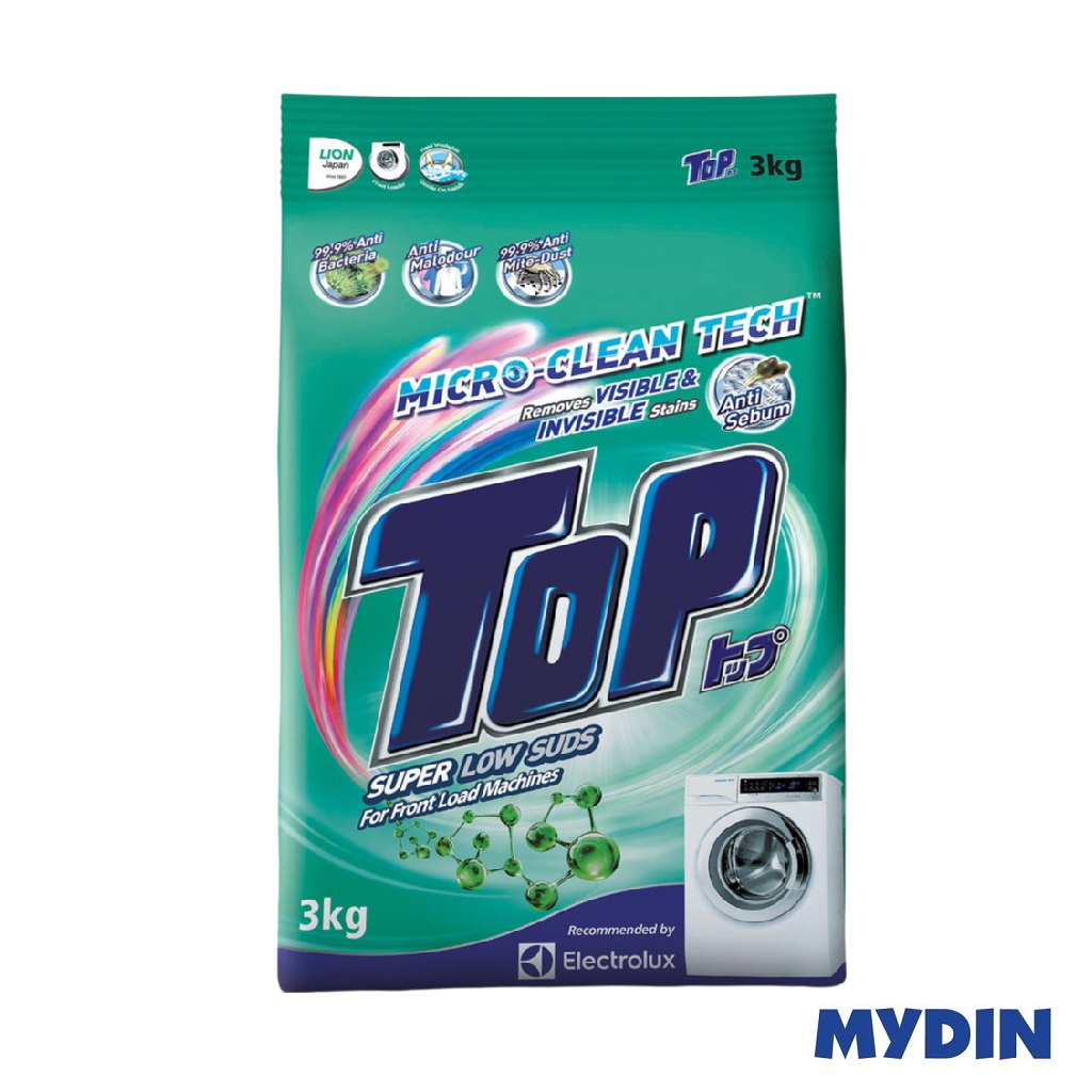 Top Detergent Powder Super Low Suds (3kg) | Shopee Malaysia