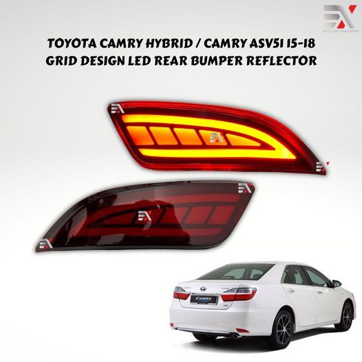 TOYOTA CAMRY ASV51 / CAMRY HYBRID 15-18 REAR BUMPER REFLECTOR - GRID ...