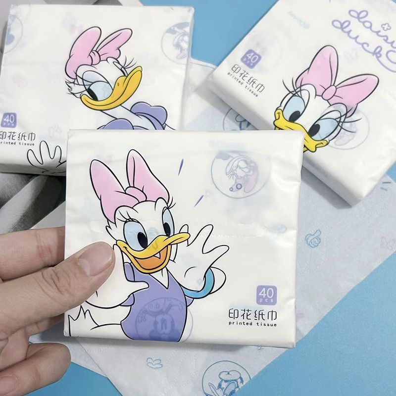 MInnie Cartoon Tissue Cute printed 40pcs/package 3ply bear tisu 卡通 印花 ...