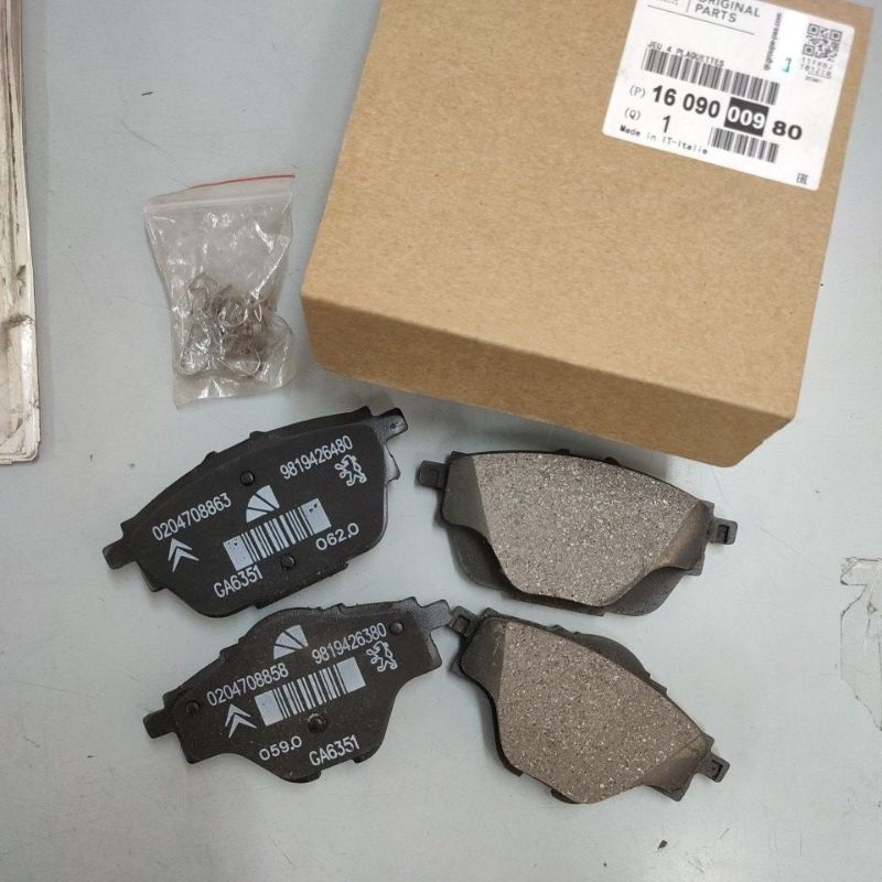 Original Peugeot Citroen Rear Brake Pad [1609000980] - Peugeot 3008 T9 ...