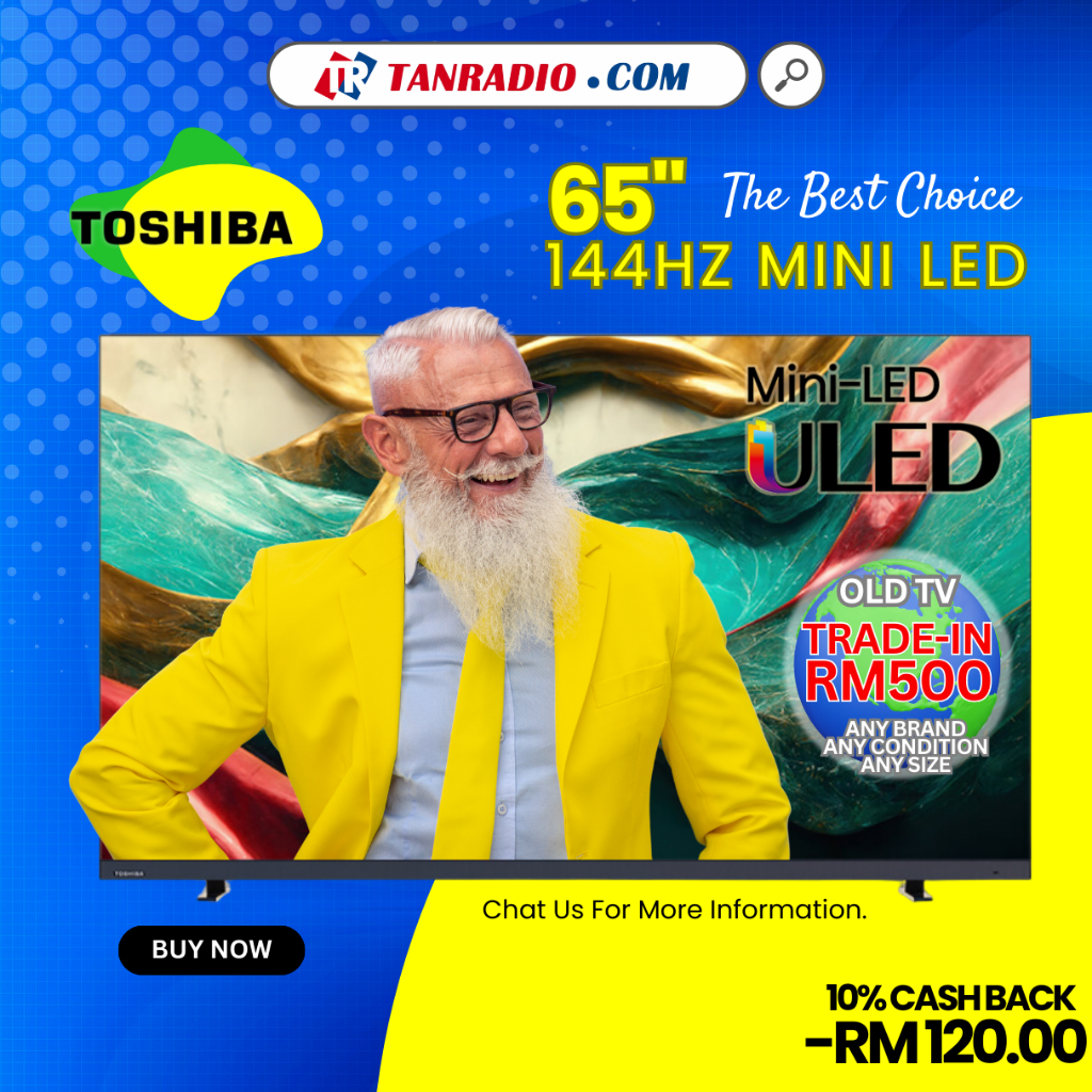 TOSHIBA Mini LED 144HZ Full Array 4K UHD Smart TV 智能电视 (65") | Shopee ...