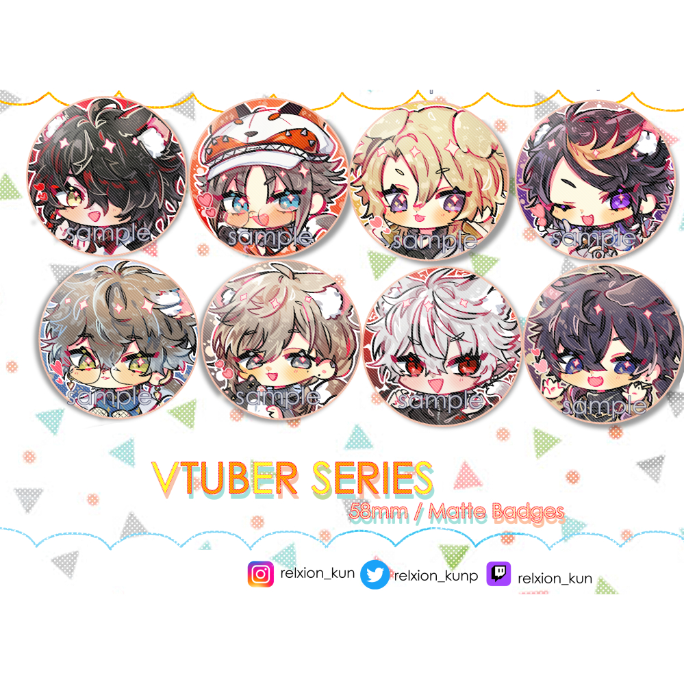 VTUBER SERIES BADGES /MATTE/58mm NIJISANJI | Shopee Malaysia