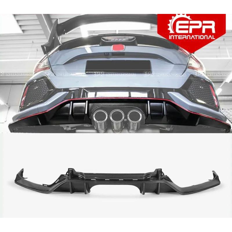 Honda civic FK8 Type R hatchback Carbon bodykit body kit front side ...